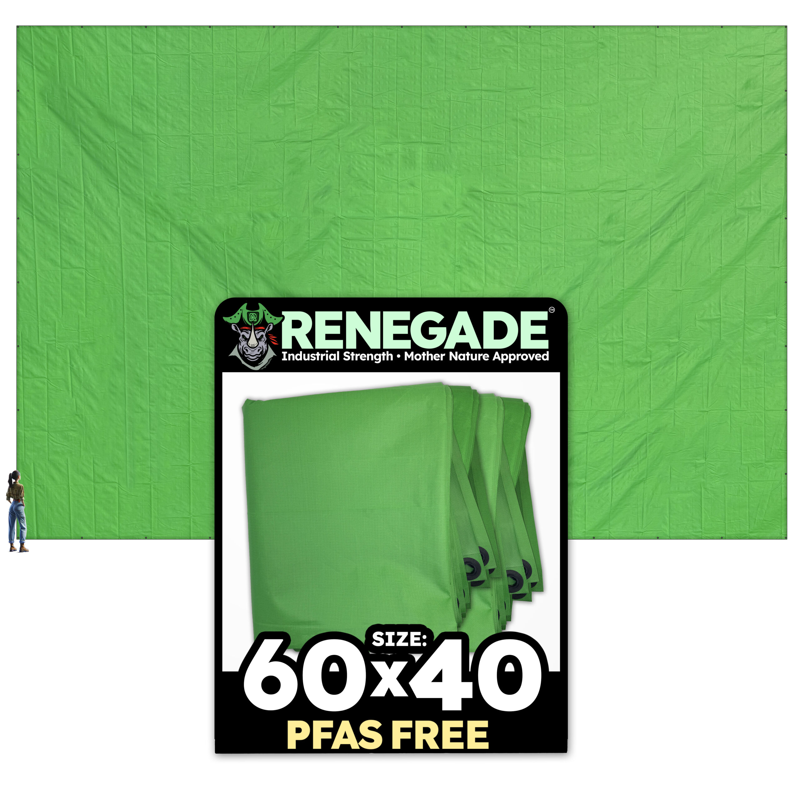 Industrial Strength Tarp | 60’ x 40’ | Renegade Plastics